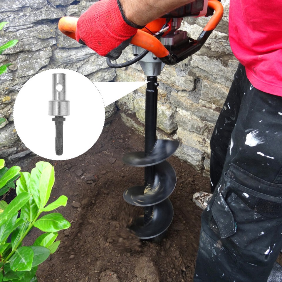 Garden Auger Power Drill Adapter Fits Drive Hammer Drill Earth Auger ...
