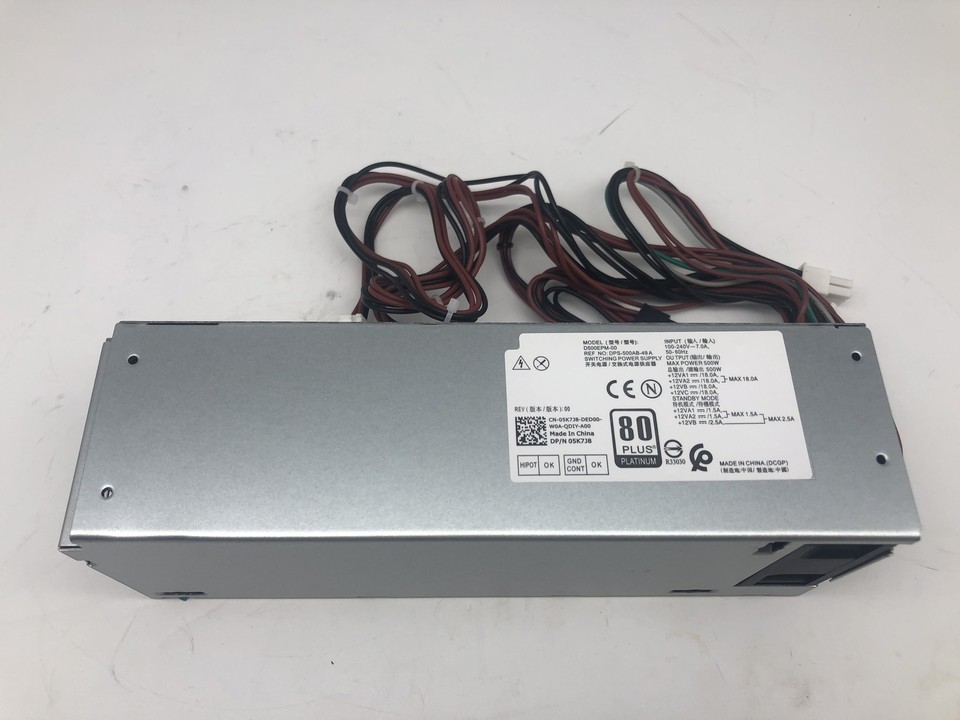 New For Dell XPS 8940 7080MT 7060 5060 G5-5090 Power Supply PSU D500EPM-00 500W | eBay