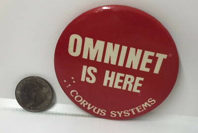 Corvus Systems Omninet Is Here Advertising Pin | eBay