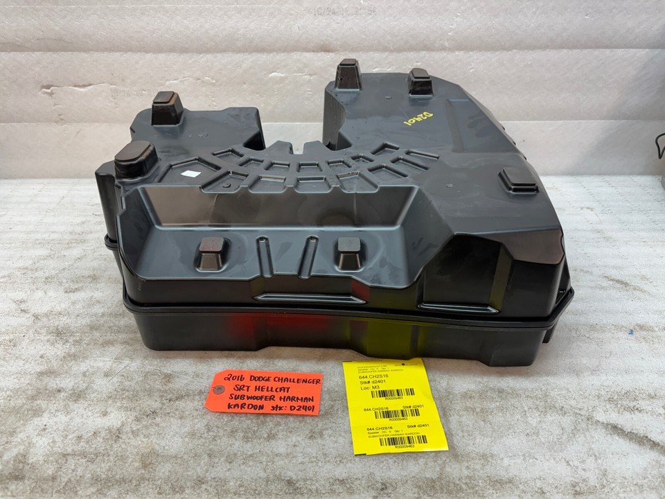 16 DODGE CHALLENGER HELLCAT SRT OEM HARMAN KARDON SPEAKER SUBWOOFER ...