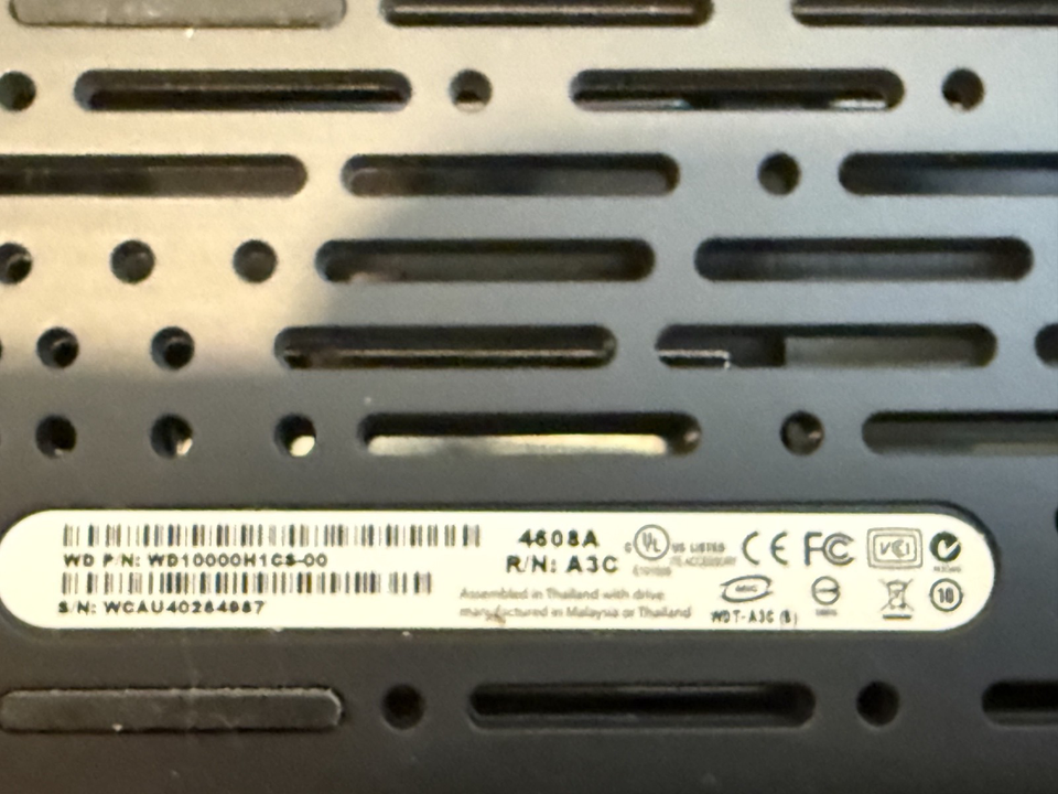 Western Digital My Book 1TB USB Firewire eSata External Drive # ...