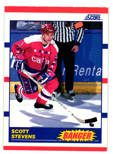 1990-91 Score Hockey Card Scott Stevens Washington Capitals #341 | eBay