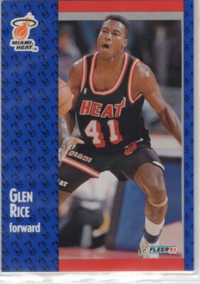 1991-92 Fleer Miami Heat Basketball Card #111 Glen Rice Michigan | eBay