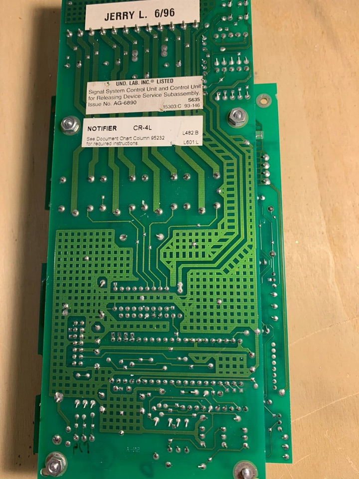 Notifier CR-4L Fire Alarm Card | eBay