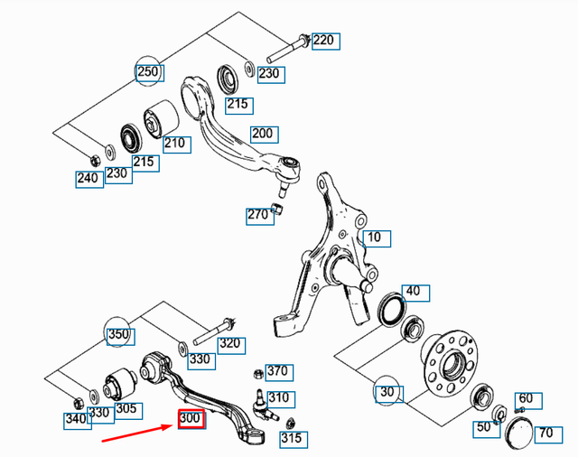 Mercedes-Benz W218 C218 X218 CLS cross Brace Front Left A2183307300 for ...