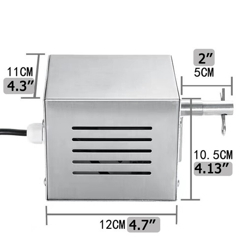 40/80Kgf.cm Rotisserie Camp Mini Motor Open Air Roaster Pig Chicken ...