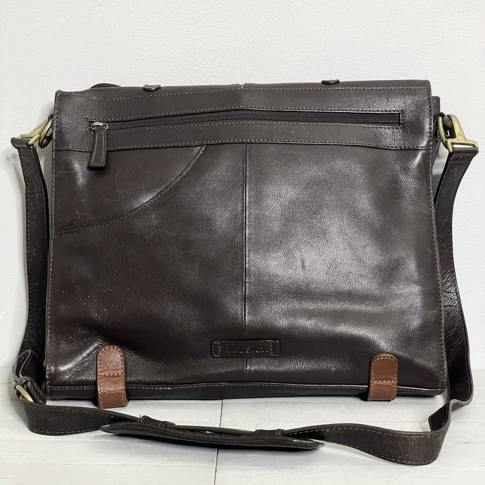 HIDESIGN Leather Briefcase Leather Shoulder Bag Messenger Satchel ...