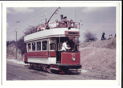 Tram Photo dated 1965 Southampton Corporation Tramways no 45 at Crich ...