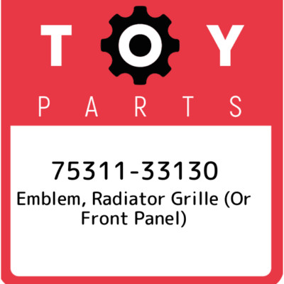 75311-33130 Toyota Emblem, radiator grille (or front panel) 7531133130 ...