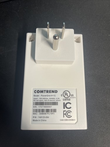 COMTREND Powerline Ethernet Adapter PowerGrid 9172 PLC G.hn 1200 Mbps | eBay