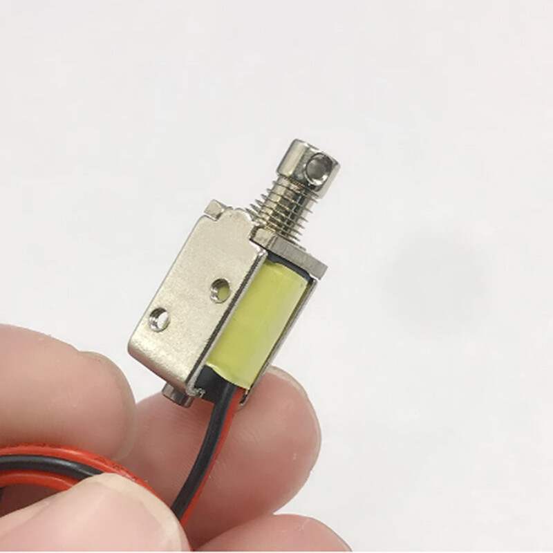 DC 3V 5V 6V 9V 12V Push-Pull Through Mini Linear Solenoid Magnet ...