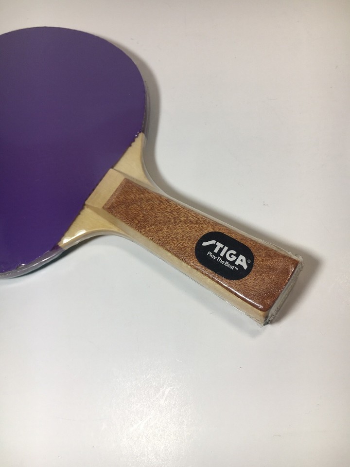Vintage Stiga Ping Pong Paddle Purple Blue/Green Sealed Play The Best ...