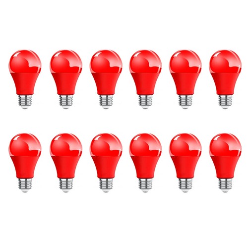 12 Pcs E27 Screw LED Bulb SMD 2835 5W Red Glow Non-dimmable Bulbs for ...