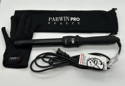 Parwin Pro Beauty 1" Black Diamond Tourmaline Ceramic Digital Curling ...