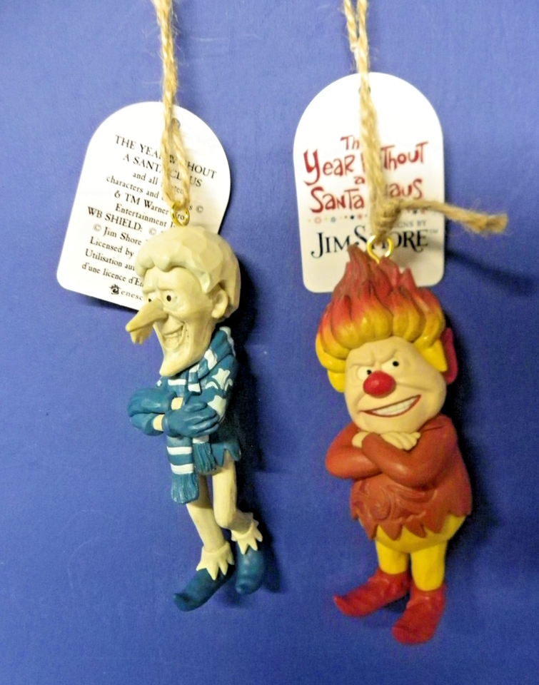 2 Jim Shore The Year Without A Santa Claus Heat & Snow Miser Hanging ...