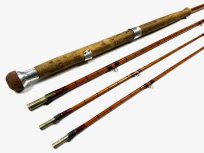 Hardy AEH Wood No 3 cane 11′ 6" 3 Piece Rod With Spare Tip & Bag | eBay