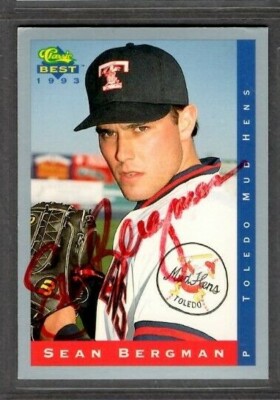 1993 Classic #164 Sean Bergman Toledo Mud Hens Baseball Signed ...