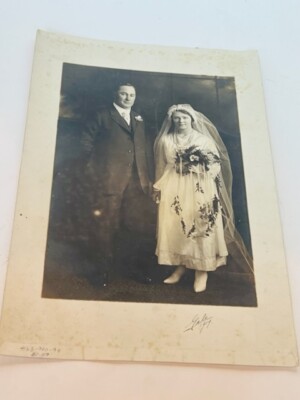 Cabinet Card Photo Antique ephemera portrait Haunted Creepy Gale 1914 ...