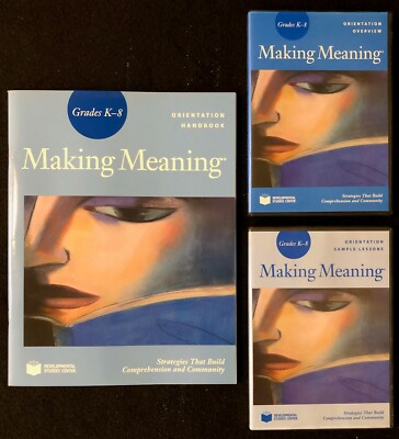 K - 8 Grades - Making Meaning ORIENTATION HANDBOOK and 2 DVDs (2008) | eBay