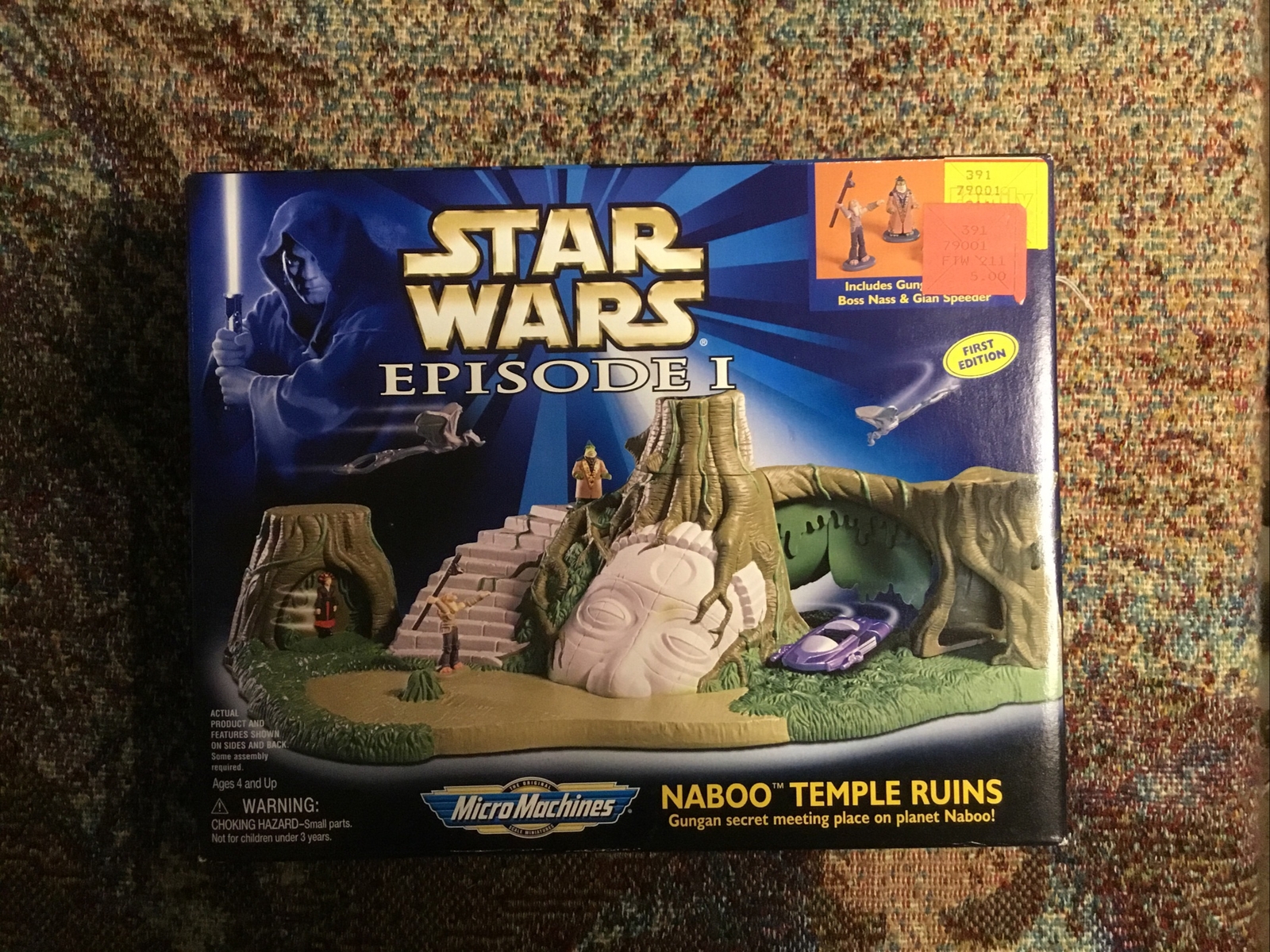 NEW Star Wars Micro Machines Episode 1 Naboo Temple Ruins Set Galoob ...