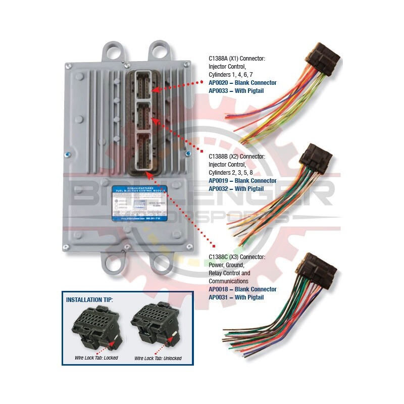 24 Way Connector Plug for 6.0 Powerstroke Fuel Injector Control Module ...