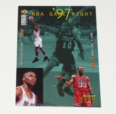 NBA GAME NIGHT 97 MIAMI HEAT 1997 BASKETBALL UPPER DECK COLLECTOR'S ...