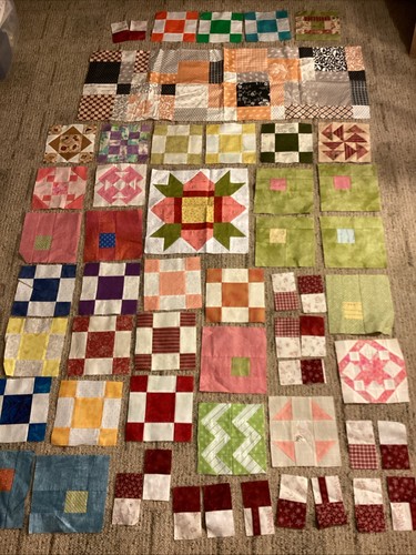 Lot Of 55 Vintage Patchwork Quilt Blocks: Various Patterns & Sizes | eBay