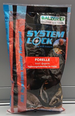 Balzer Willi Frosch System Lock Forelle Rot 1000g 1kg Futter Trout ...