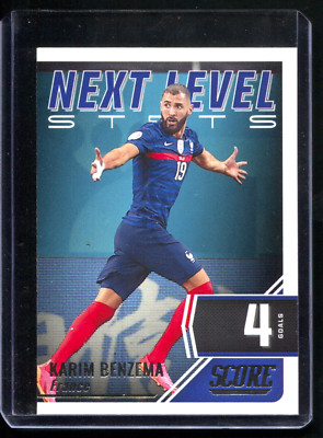 Karim Benzema 2020-21 Score Soccer Panini Next Level Stats Sports Card ...