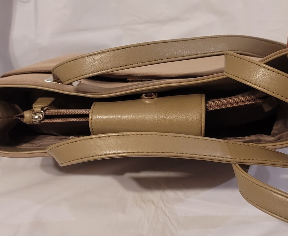 PURSE LAURA SCOTT TAN TOTE BAG/PURSE WITH ACCESSORIES/5 PIECE BAG | eBay
