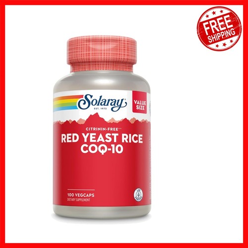 Citrinin-Free Red Yeast Rice with CoQ10 & Niacin - 100 Servings for ...