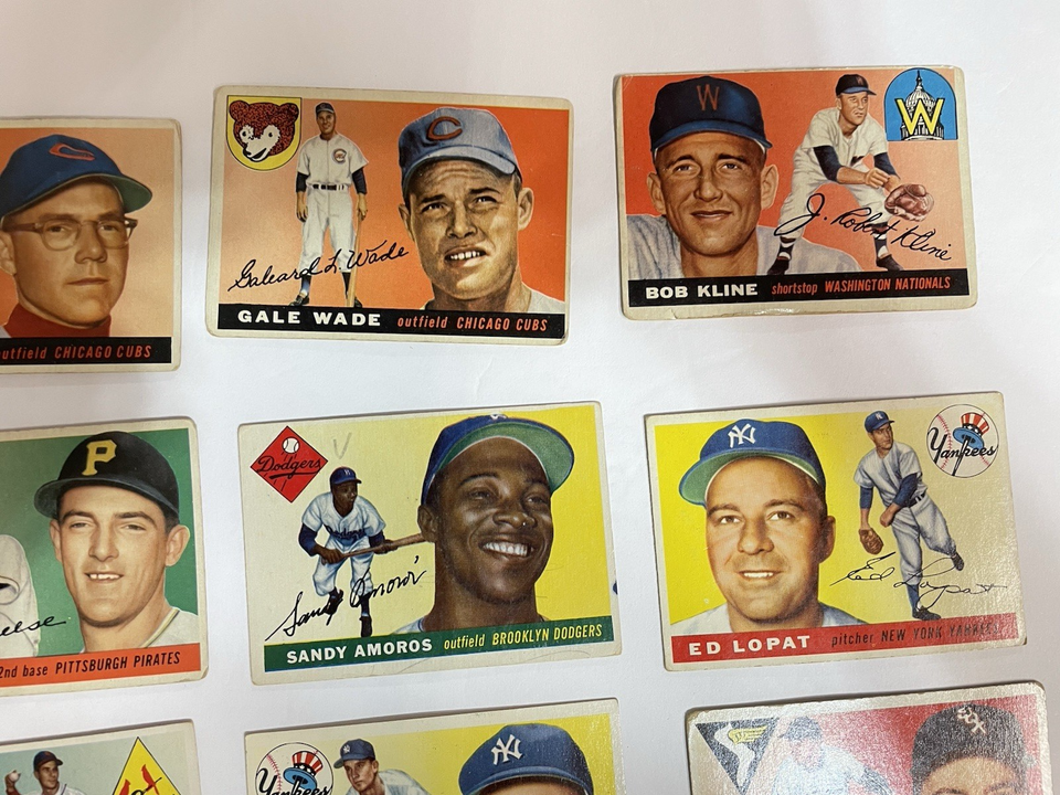 1955 Topps Baseball Card Lot - 16 Cards. | eBay