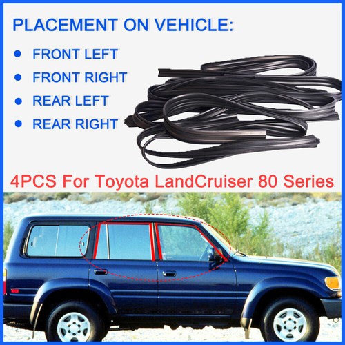 Door Window Channel Bailey Rubber Kit fit For Toyota LandCruiser 80 ...