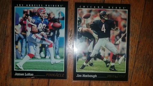 Pinnacle Football 22 Card Lot Reggie White James Lofton Jim Harbaugh ...