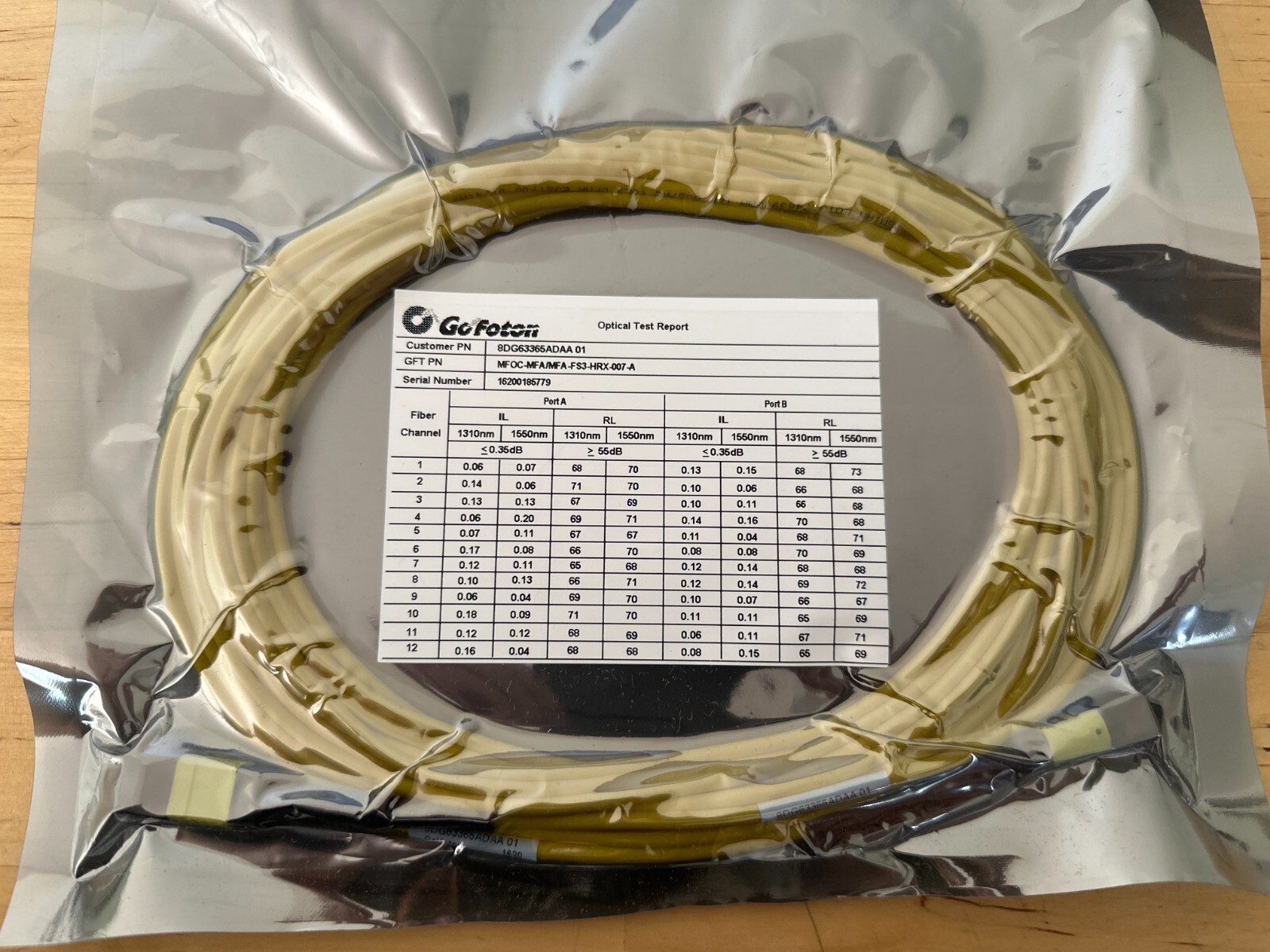 Go Foton 8DG63365ADAA 01 Fiber Optic Cable 7M MFOC-MFA/MFA-FS3-HRX-007 ...