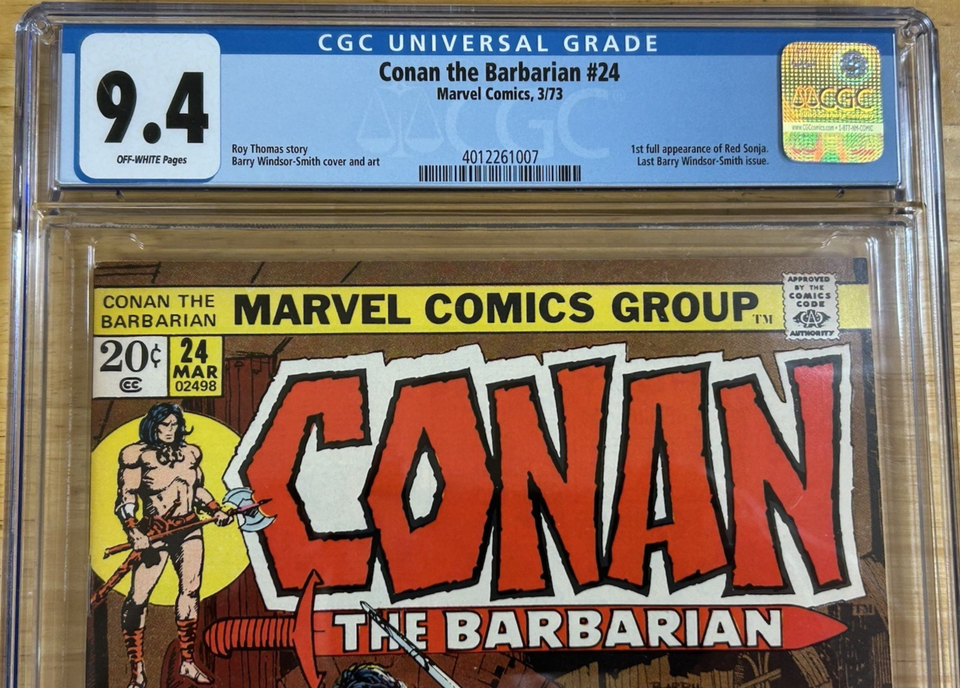 🔥CONAN THE BARBARIAN #24 CGC 9.4 (3/73) NM 1ST FULL APP RED SONYA ...
