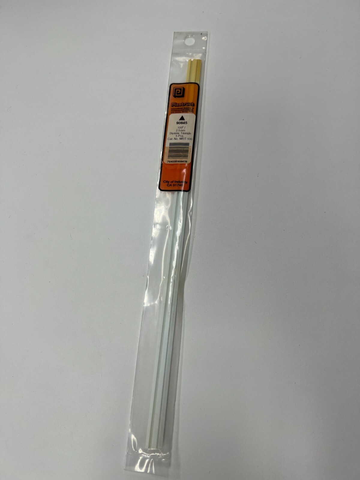 Plastruct 90845 Cat No. MRT-100 .100" / 2.5mm Triangular Styrene Rod (5 ...
