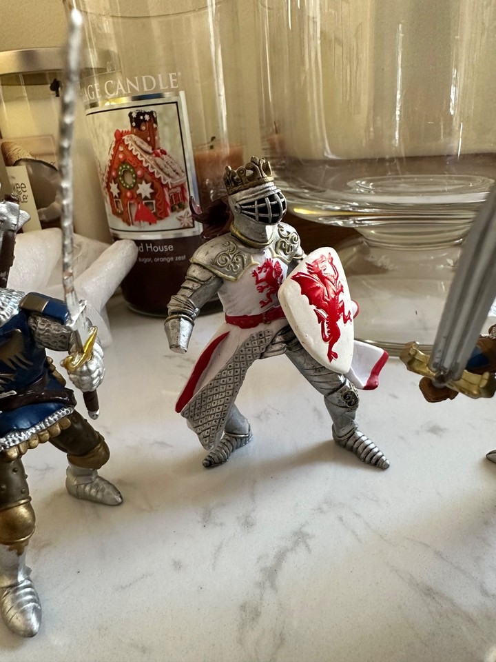 PAPO 2002 Knights Medieval Figures Lot 4 Toy Soldiers Shields | eBay