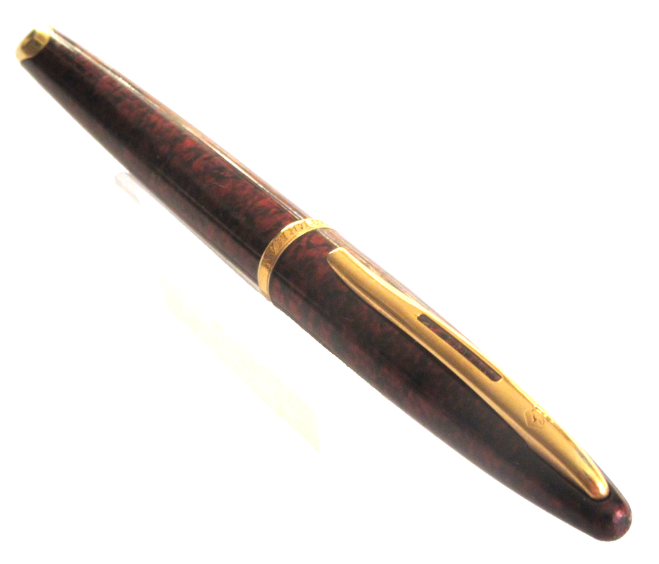 Prestige Fountain Pen Waterman Model Carene Gold Pen In Amber Lacquer Q332 | eBay