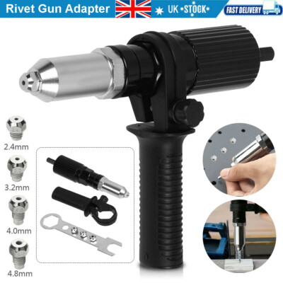 Electric Rivet Nut Gun Cordless Drill Pop Adapter Riveting Riveter ...