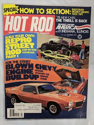 HOT ROD MAGAZINE OCT/1977.. Repro Street Rod M199 | eBay