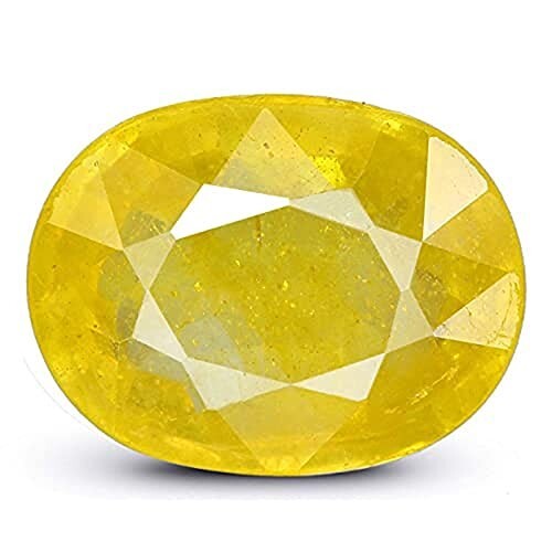 Shobha Natural Enhanced (CERTIFIED) Ceylon Eye Clean Yellow Sapphire ...