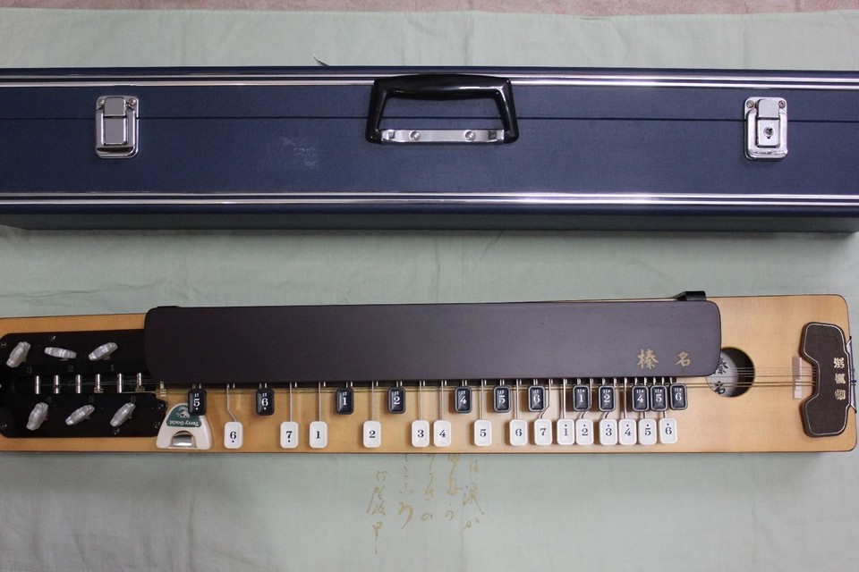 Okada FujiGen (榛名) Acoustic Taisho Koto (Taishogoto) + Hard Case (#01 ...