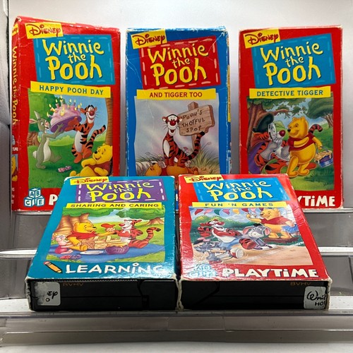 *Winnie the Pooh (VHS) Collection Playtime, Learning & Storybook Lot of ...