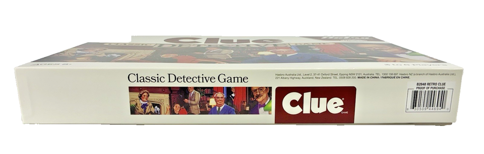 Hasbro CLUE Classic Detective Game Retro Series 1986 Edition Board Game ...