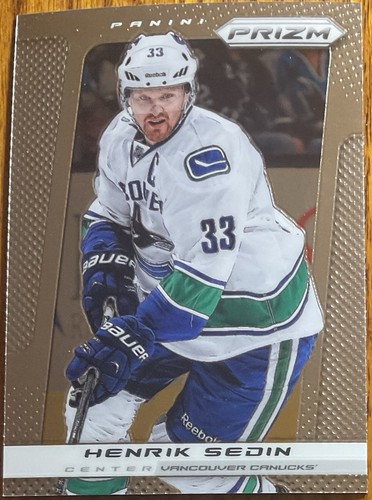 2013-14 Panini Prizm Henrik Sedin #191 Vancouver Canucks | eBay