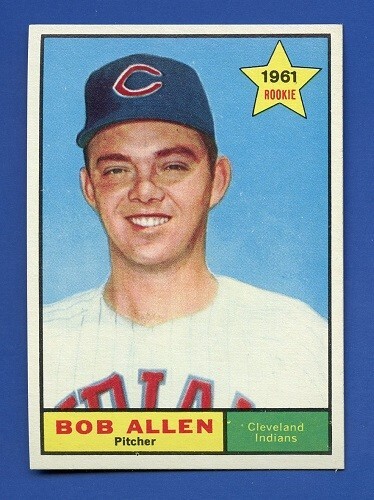 1961 TOPPS SEMI-HIGH #452 BOB ALLEN RC CLEVELAND INDIANS EXMT+ FREE ...