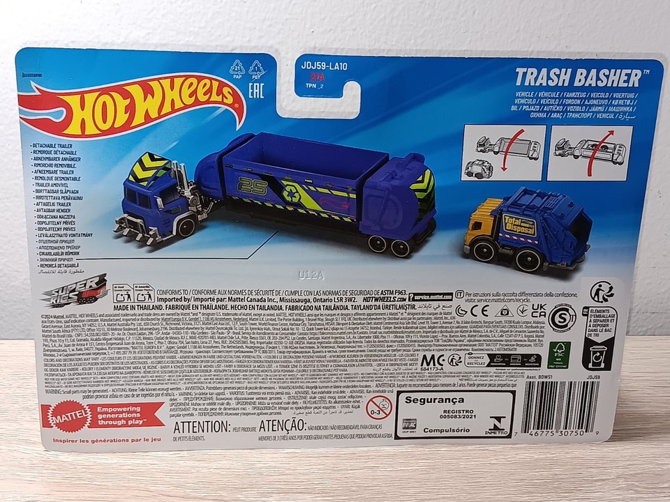 *FREE SHIP* TRASH BASHER Hot Wheels Super Rigs Diecast Vehicle | eBay