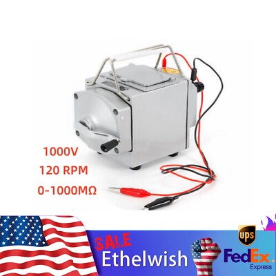 1000V 1000M Megger Meter Insulation Resistance Tester Meter Megohmmeter ...