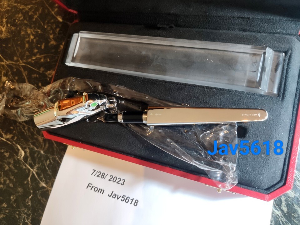 CARTIER PANTHERE PANTHER FOUNTAIN PEN EXCEPTIONAL,ART,PASHA,PEN,NEW ...